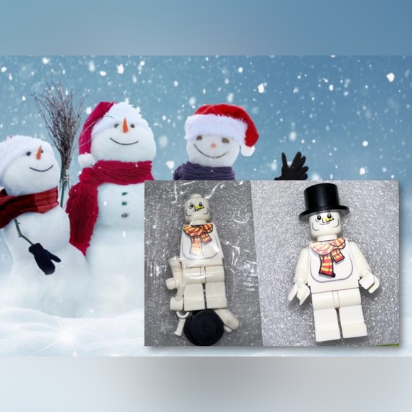 Toys | 2 Snowman Building Block Figure New Factory Sealed 2 With Any 1 ...